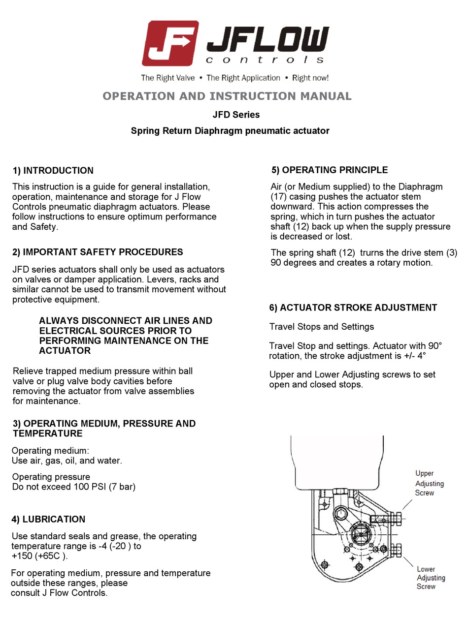 JFLOW CONTROLS JFD SERIES OPERATION AND INSTRUCTION MANUAL Pdf Download ... JFLOW CONTROLS JFD SERIES OPERATION AND INSTRUCTION MANUAL Pdf Download ...