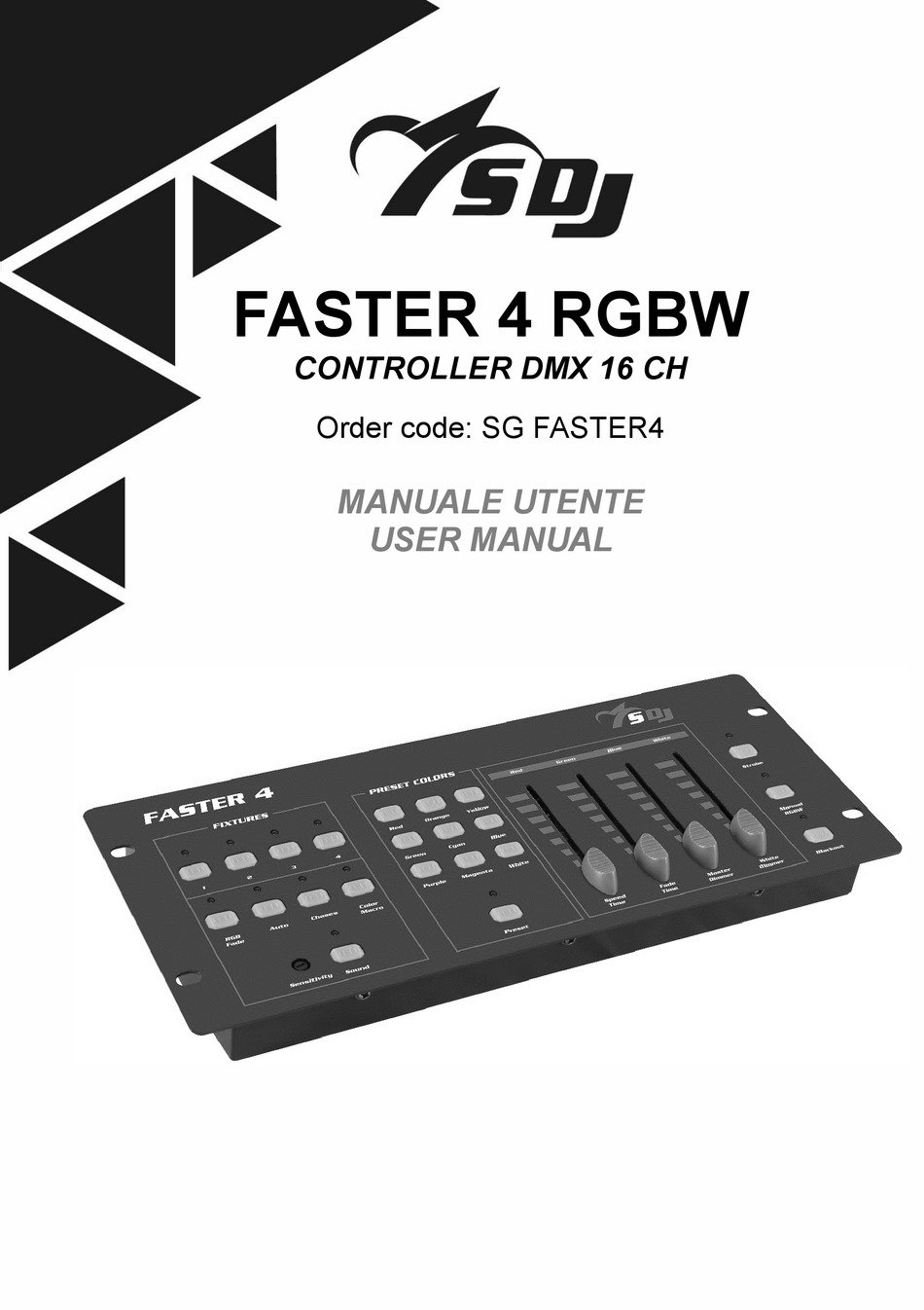 SDJ FASTER 4 RGBW USER MANUAL Pdf Download | ManualsLib