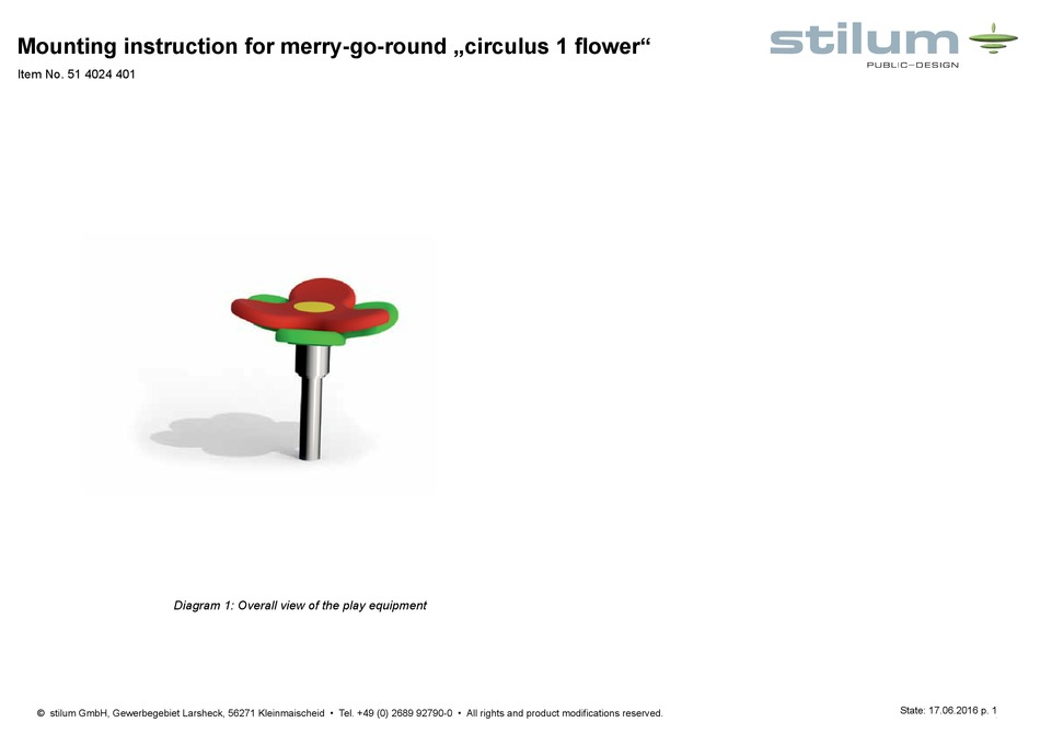 STILUM CIRCULUS 1 FLOWER MOUNTING INSTRUCTION Pdf Download | ManualsLib
