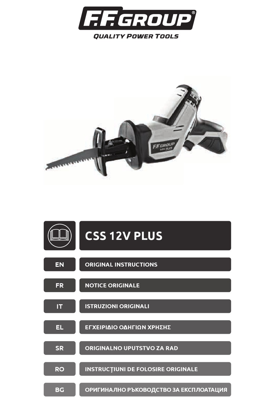 F.F. GROUP CSS 12V PLUS ORIGINAL INSTRUCTIONS MANUAL Pdf Download | ManualsLib