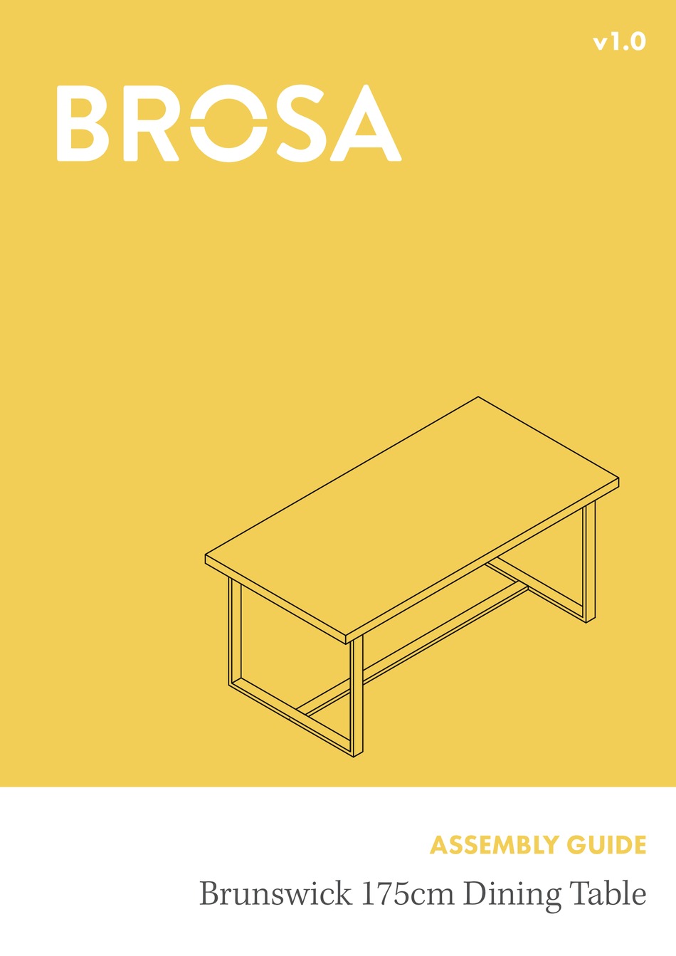 BROSA BRUNSWICK 175CM DINING TABLE ASSEMBLY MANUAL Pdf Download ...