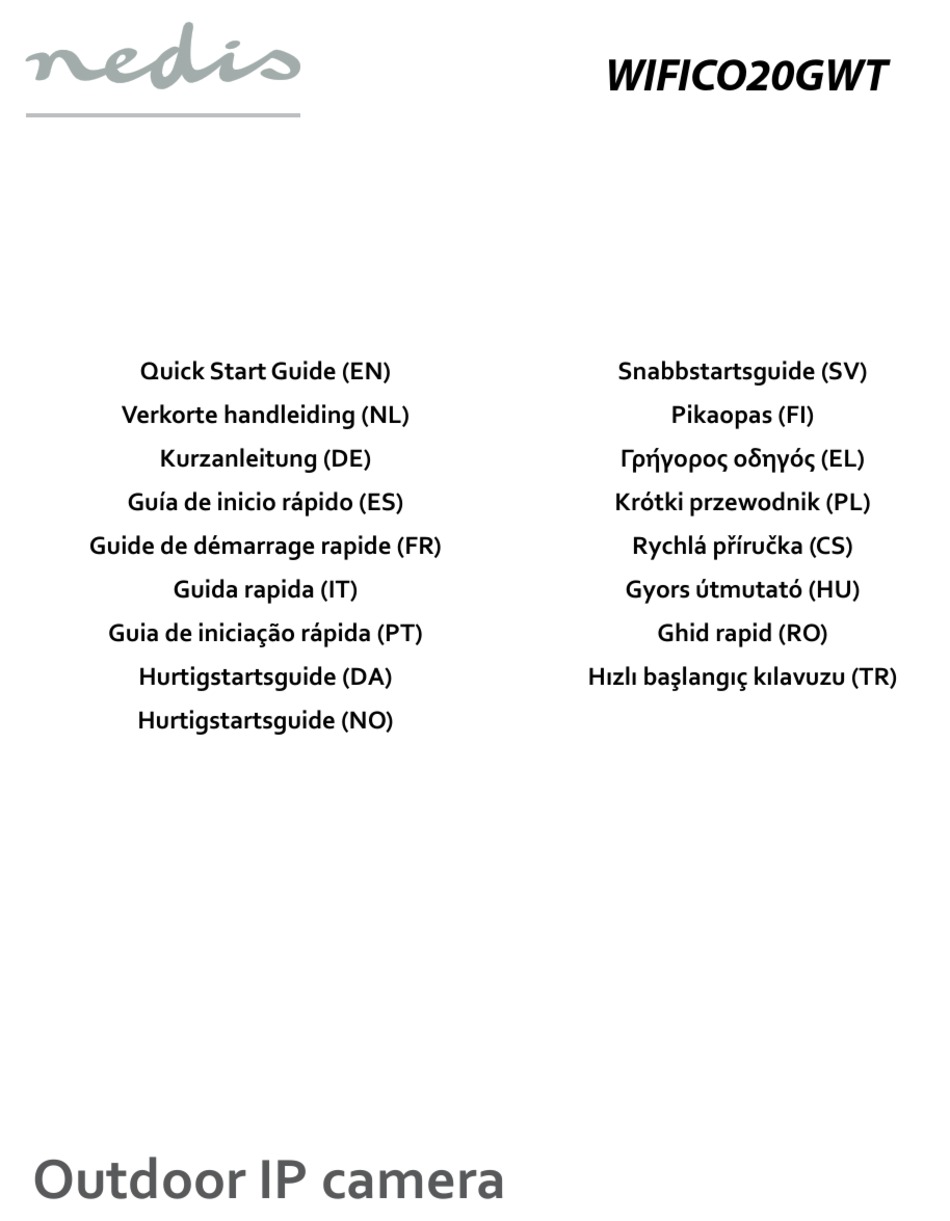 NEDIS SMARTLIFE WIFICO20GWT QUICK START MANUAL Pdf Download | ManualsLib