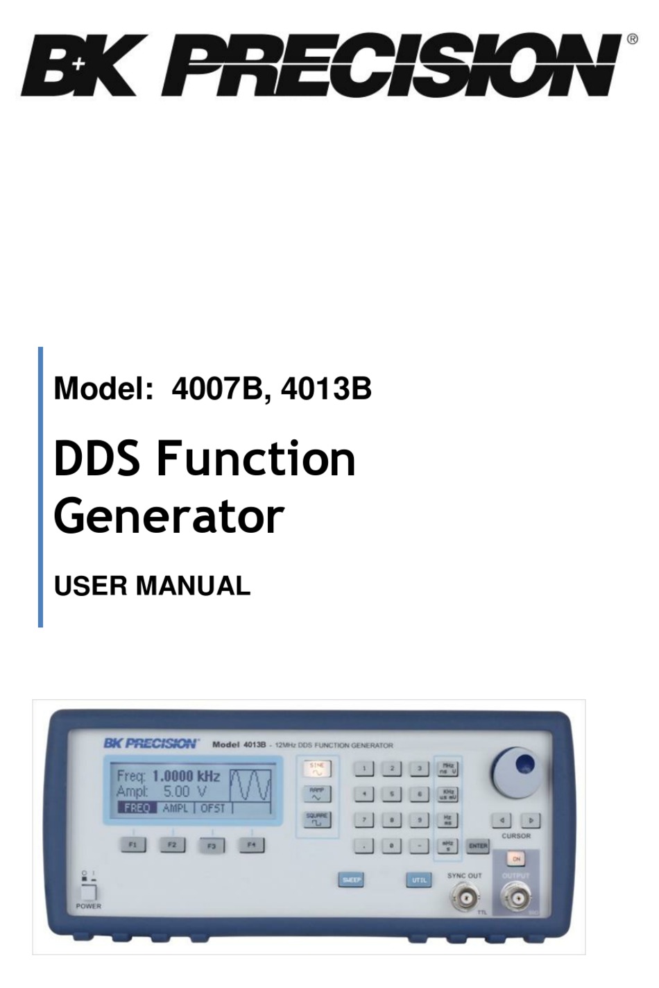 BK PRECISION 4007B USER MANUAL Pdf Download | ManualsLib