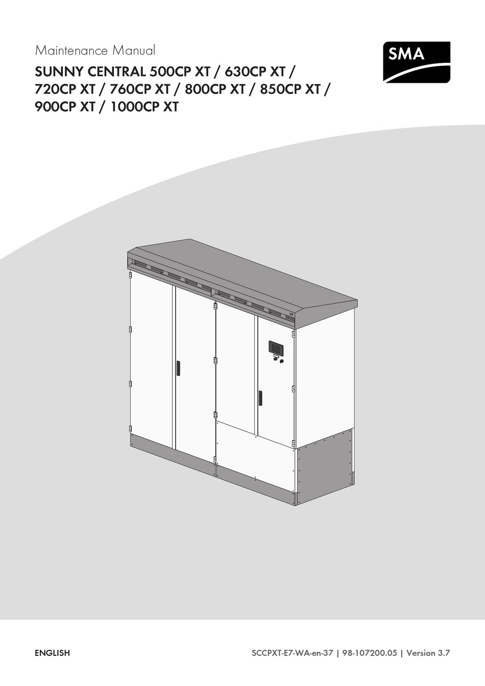 SMA SUNNY CENTRAL 500CP XT MAINTENANCE MANUAL Pdf Download ManualsLib