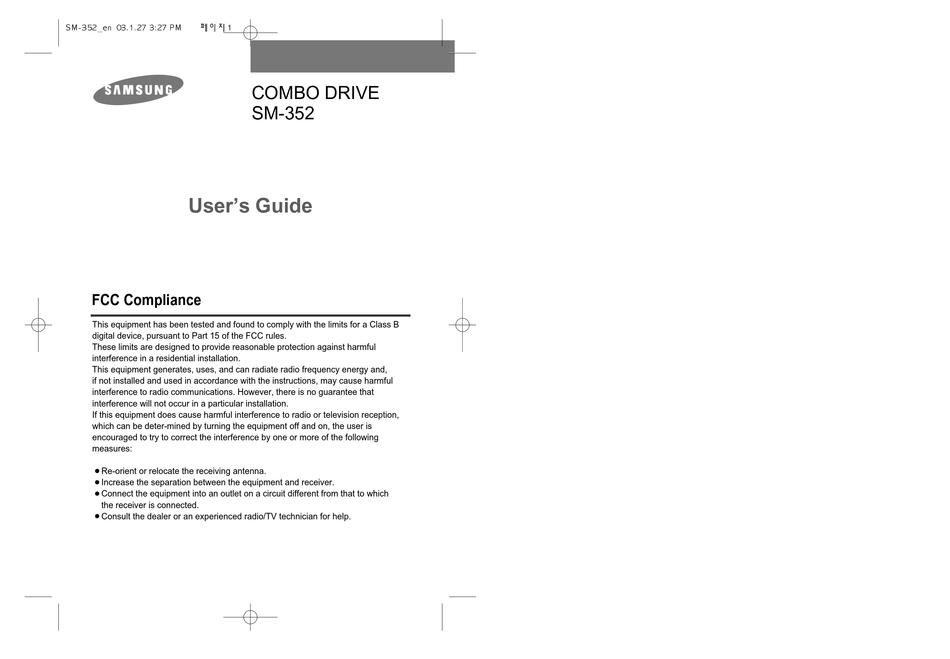 SAMSUNG SM-352 USER MANUAL Pdf Download | ManualsLib
