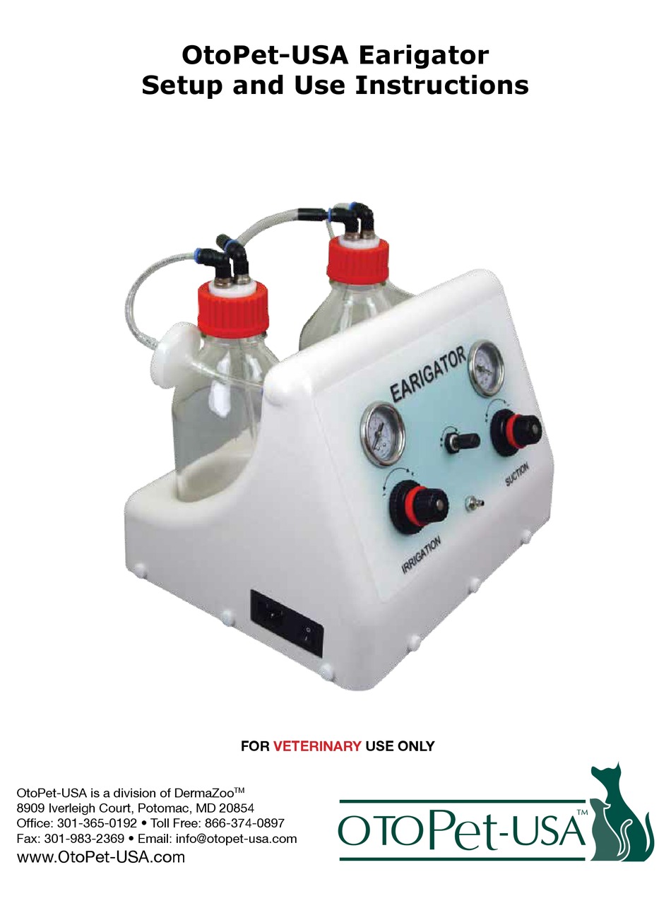 OTOPET-USA EARIGATOR SET UP AND USER INSTRUCTIONS Pdf Download | ManualsLib