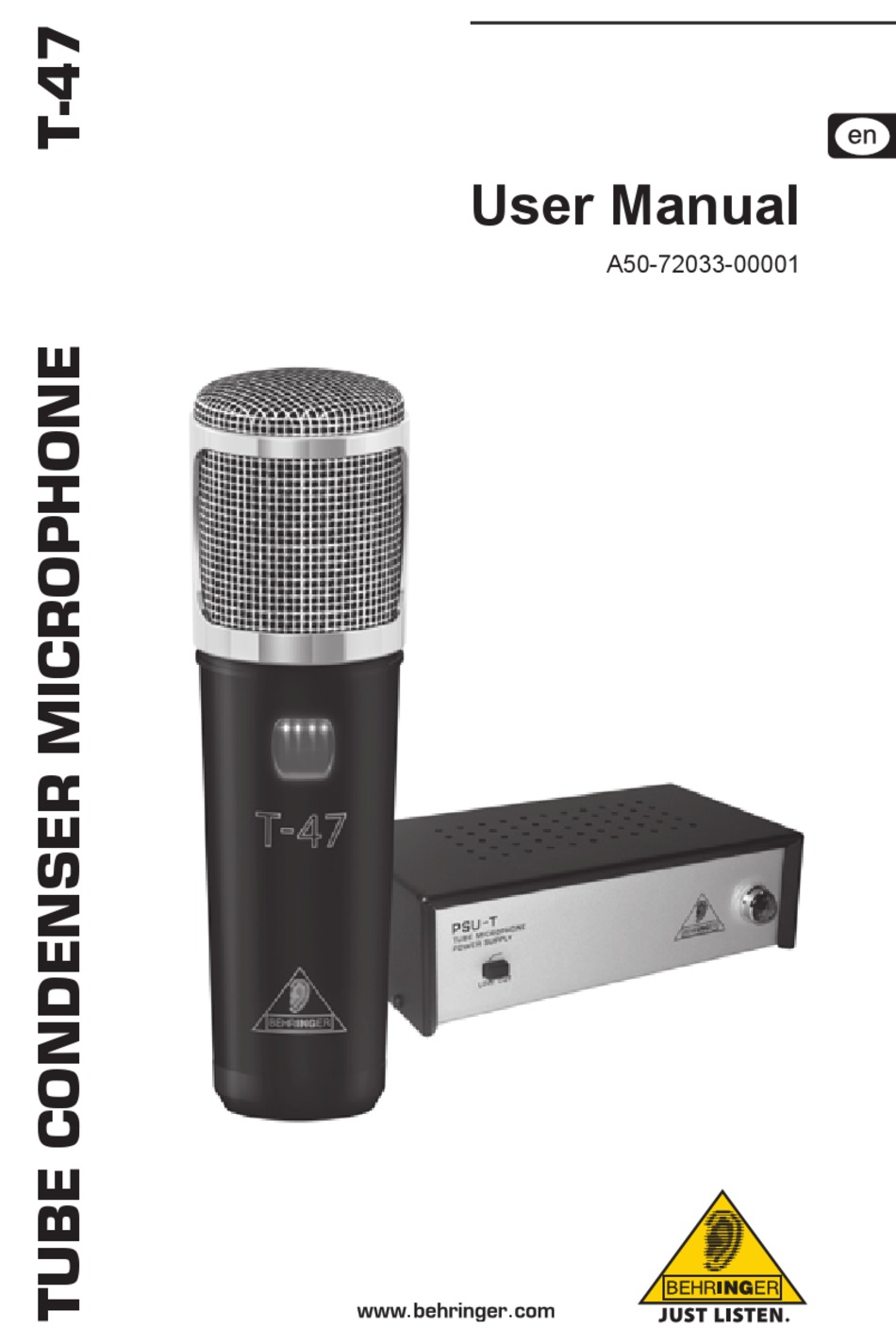 Behringer T 47 User Manual Pdf Download Manualslib