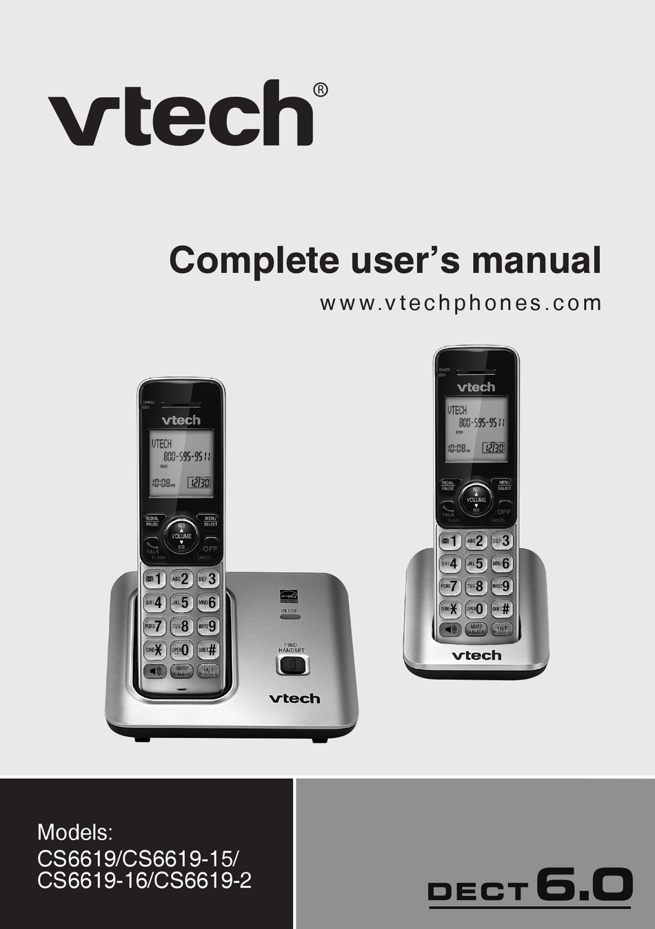 Vtech Cs6619 User Manual Pdf Download Manualslib