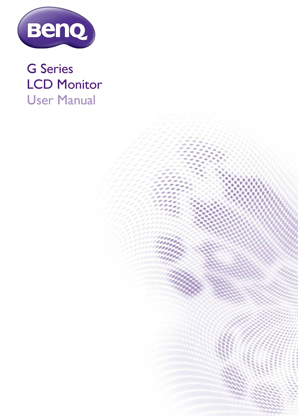 BENQ G SERIES USER MANUAL Pdf Download | ManualsLib