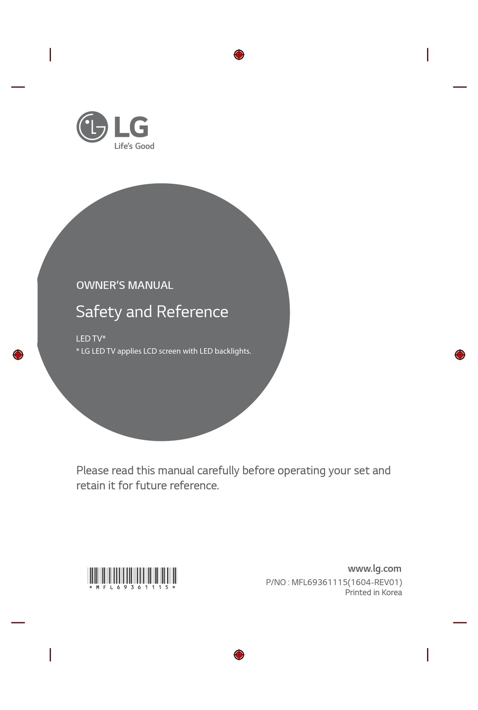 LG 65UH61 SERIES SAFETY AND REFERENCE Pdf Download | ManualsLib