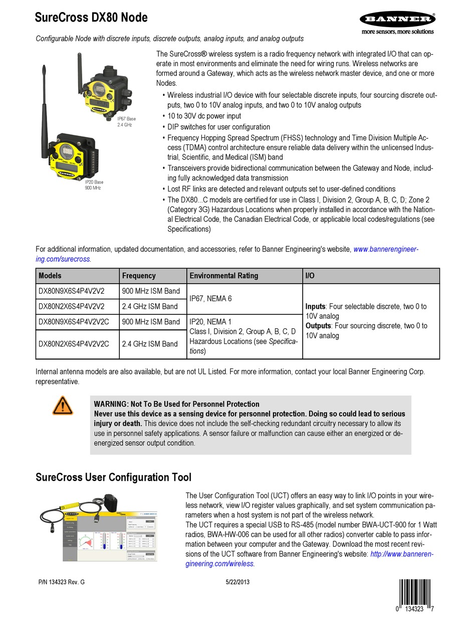 BANNER SURECROSS DX80 SERIES MANUAL Pdf Download ManualsLib