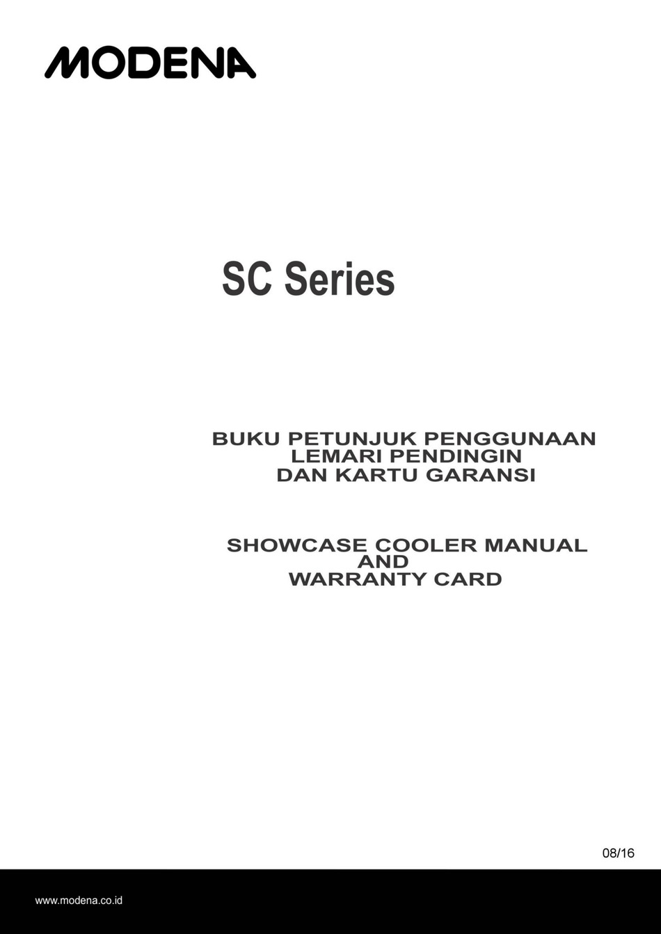 MODENA SC SERIES MANUAL Pdf Download | ManualsLib