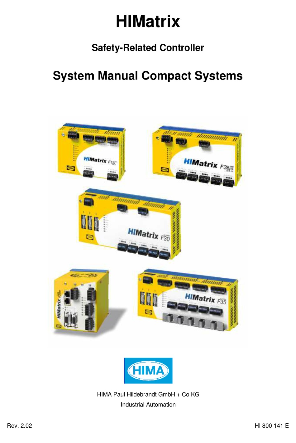 HIMA HIMATRIX SERIES SYSTEM MANUAL Pdf Download | ManualsLib