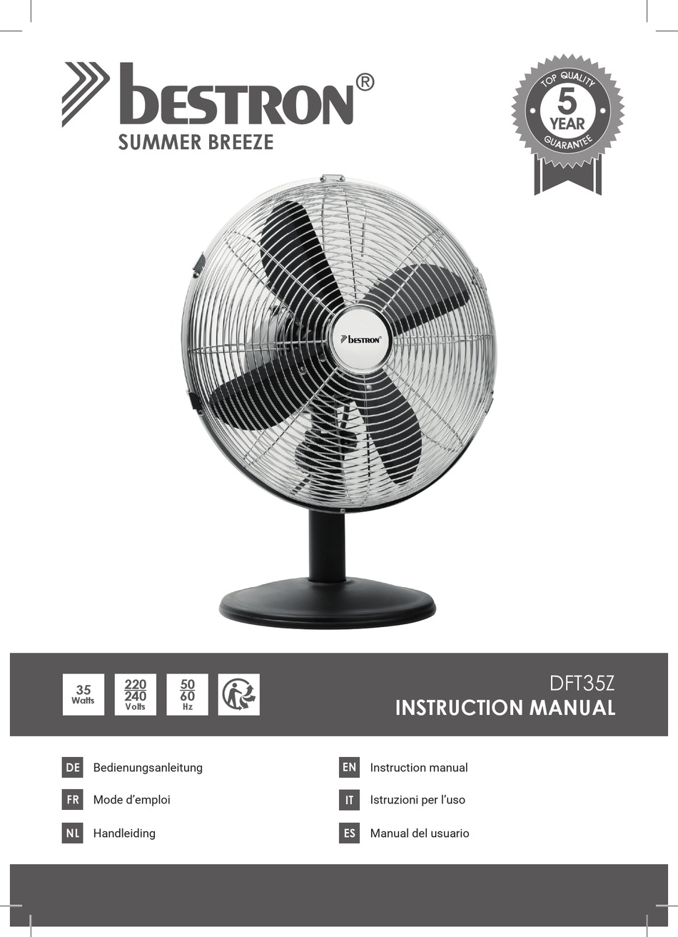 BESTRON DFT35Z INSTRUCTION MANUAL Pdf Download | ManualsLib