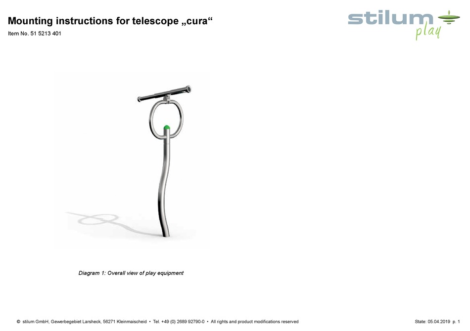 STILUM CURA MOUNTING INSTRUCTIONS Pdf Download | ManualsLib