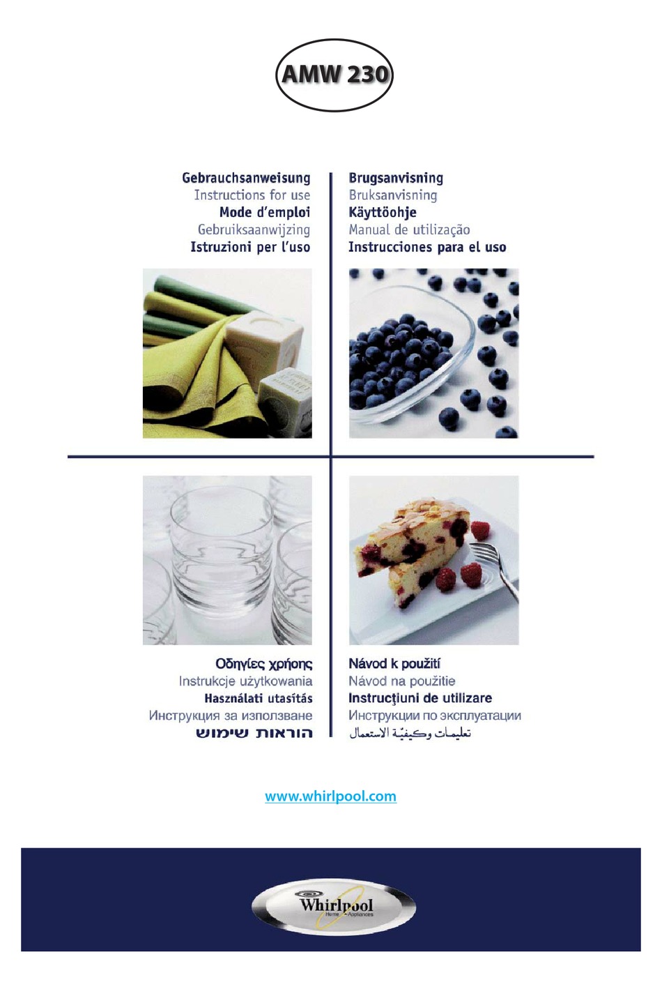 WHIRLPOOL AMW 230 INSTRUCTIONS FOR USE MANUAL Pdf Download | ManualsLib