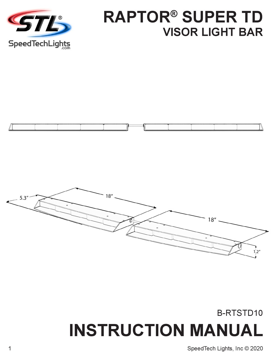 STL RAPTOR SUPER TD INSTRUCTION MANUAL Pdf Download | ManualsLib