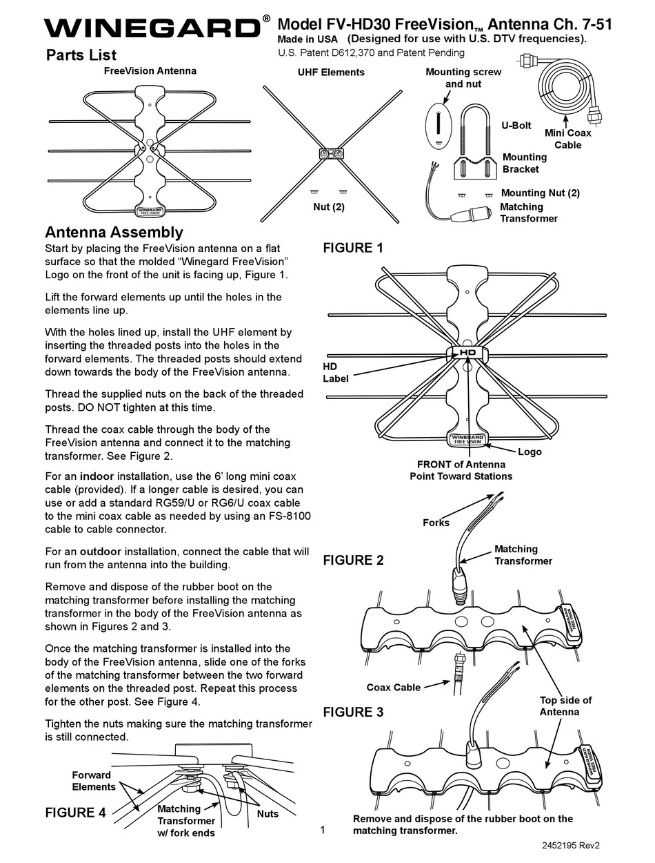 WINEGARD FREEVISION FV-HD30 QUICK START MANUAL Pdf Download | ManualsLib