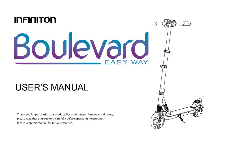 INFINITON BOULEVARD USER MANUAL Pdf Download | ManualsLib