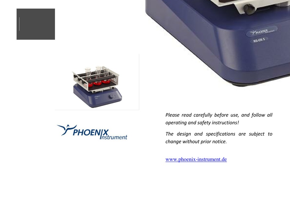 PHOENIX INSTRUMENT RS SERIES MANUAL Pdf Download | ManualsLib