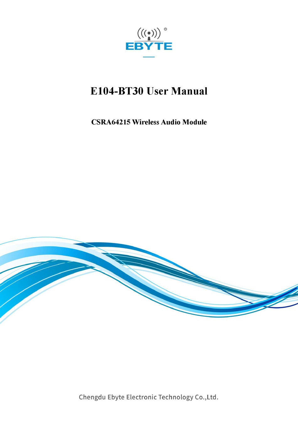 EBYTE E104-BT30 USER MANUAL Pdf Download | ManualsLib