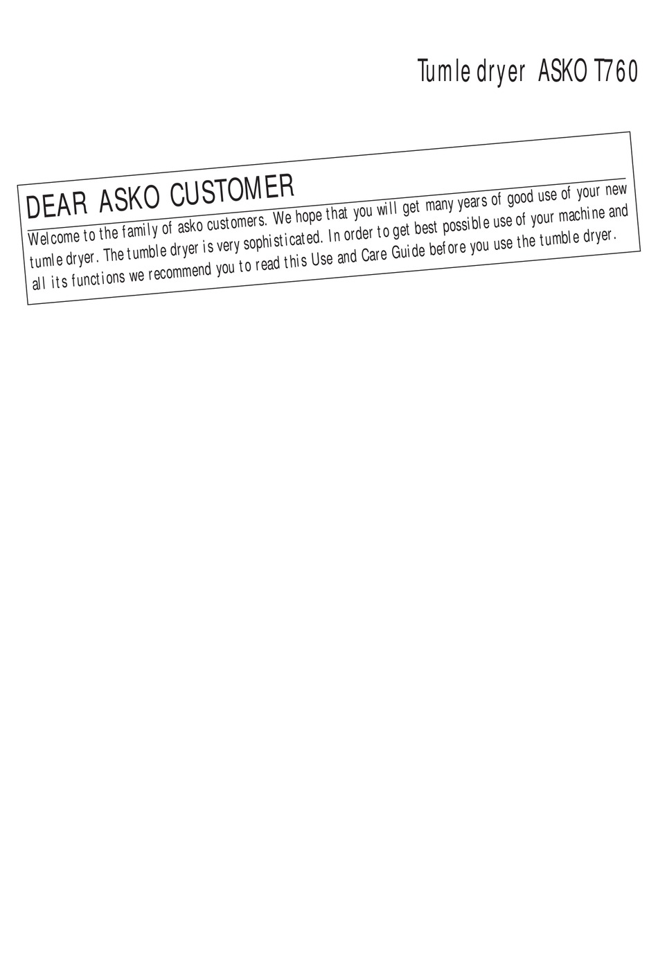 ASKO T760 DRYER USER MANUAL ManualsLib ASKO T760 DRYER USER MANUAL ManualsLib