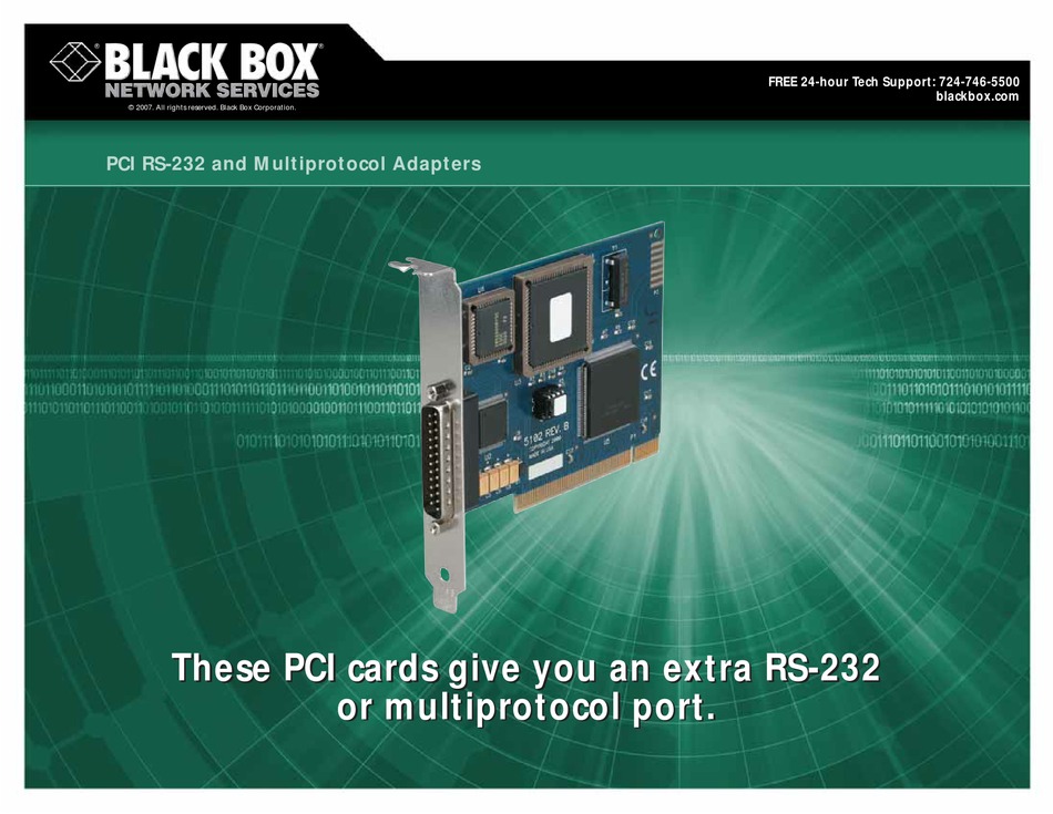 BLACK BOX IC250C ADAPTER SPECIFICATIONS | ManualsLib