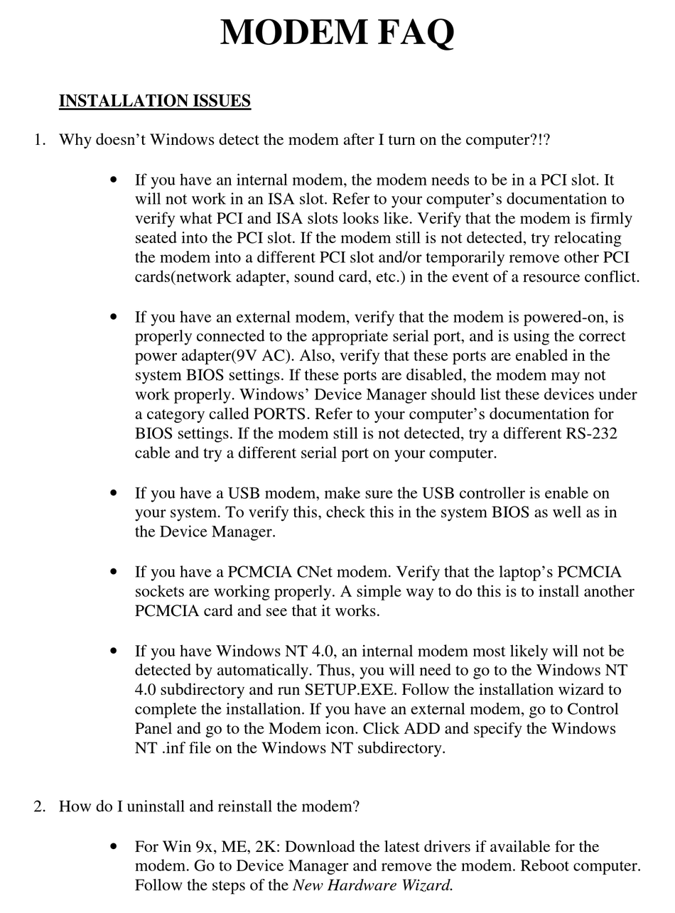 CNET CN5614XR FREQUENTLY ASKED QUESTIONS MANUAL Pdf Download | ManualsLib