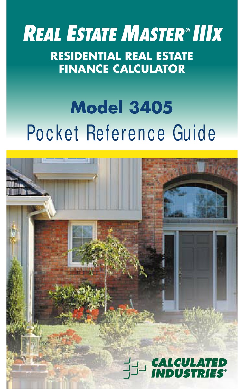 CALCULATED INDUSTRIES 3405 CALCULATOR POCKET REFERENCE MANUAL | ManualsLib