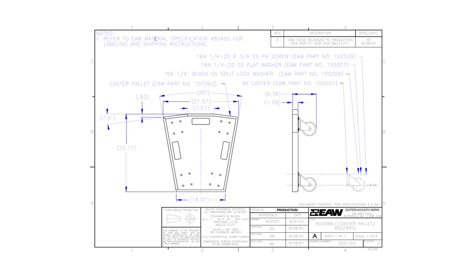 EAW KF650Z SPEAKER DIMENSIONS | ManualsLib