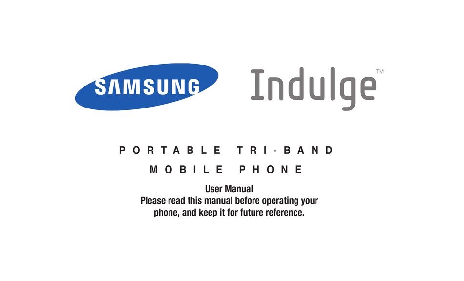 SAMSUNG INDULGE SCH-R915 CELL PHONE USER MANUAL | ManualsLib