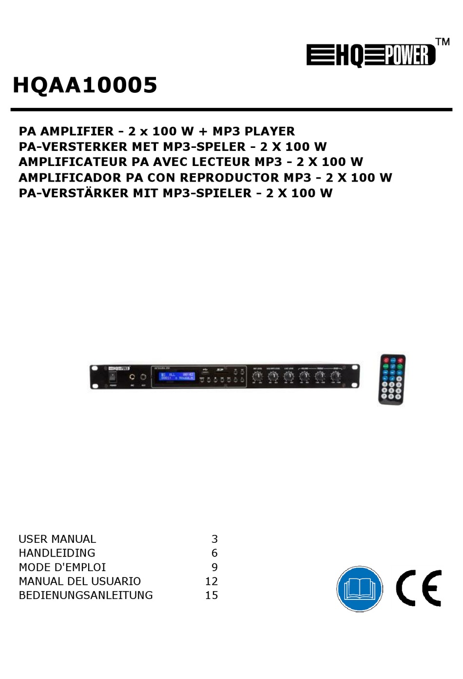 HQ POWER HQAA10005 USER MANUAL Pdf Download | ManualsLib