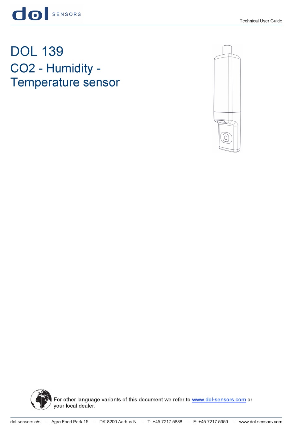DOL SENSORS 139 TECHNICAL USER MANUAL Pdf Download | ManualsLib