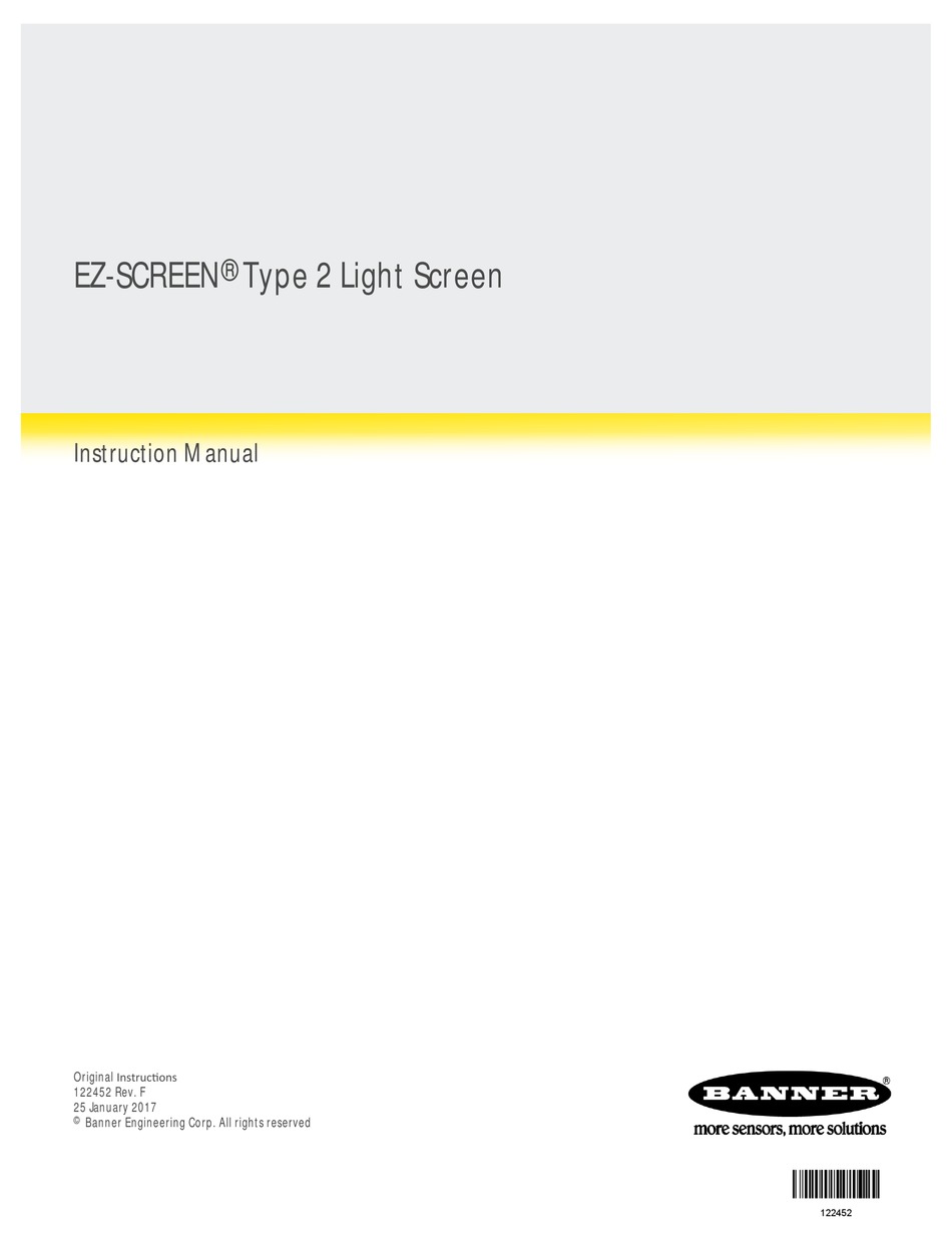 BANNER EZ SCREEN SLSP14 450Q88 INSTRUCTION MANUAL Pdf Download ManualsLib banner-ez-screen-slsp14-450q88-instruction-manual-pdf-download-manualslib