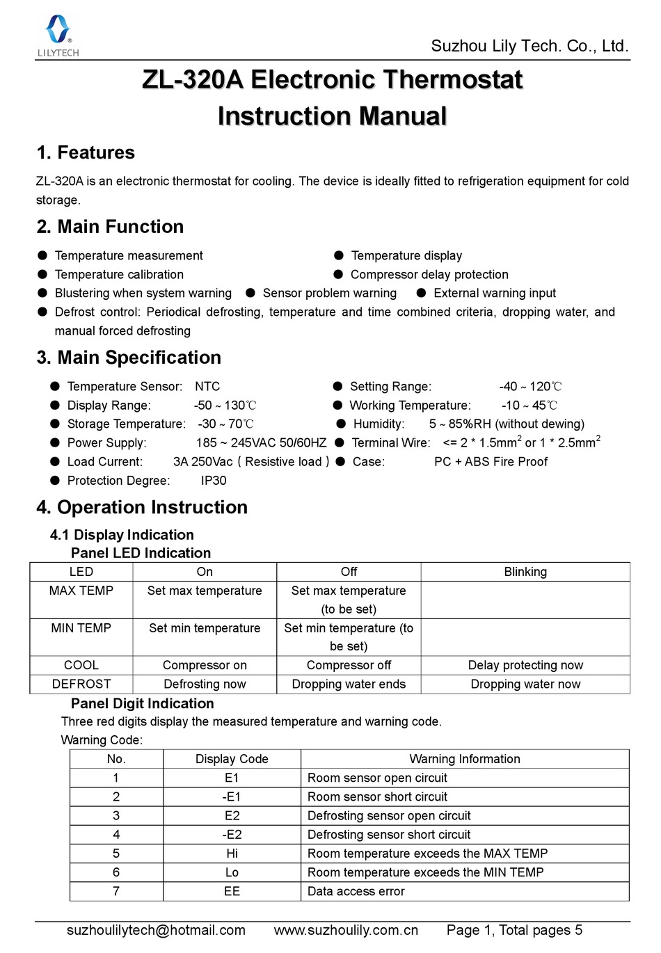 LILYTECH ZL 320A INSTRUCTION MANUAL Pdf Download ManualsLib