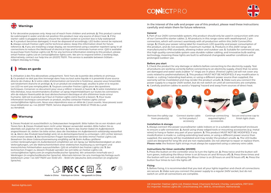 CONNECTPRO MV001 MANUAL Pdf Download | ManualsLib