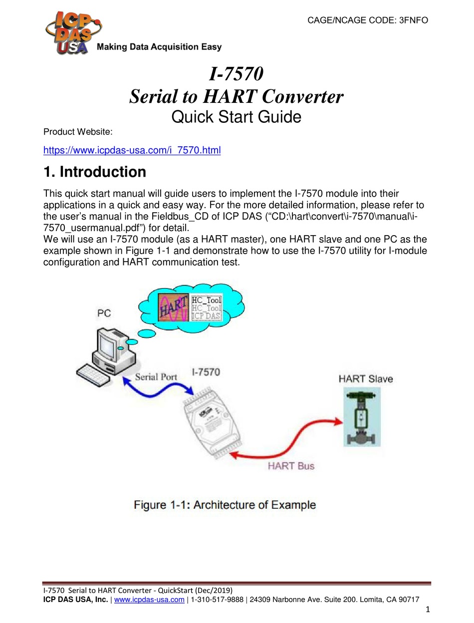 ICP DAS USA I-7570 QUICK START MANUAL Pdf Download | ManualsLib
