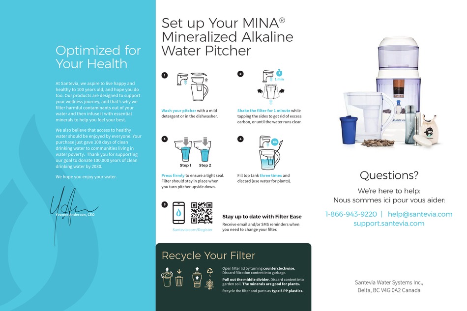 SANTEVIA MINA QUICK START MANUAL Pdf Download | ManualsLib