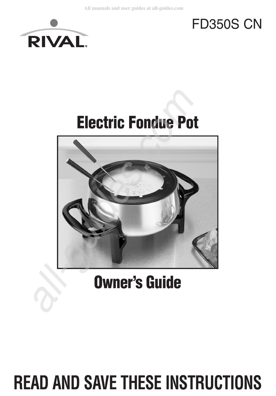 RIVAL FD350S-CN OWNER'S MANUAL Pdf Download | ManualsLib