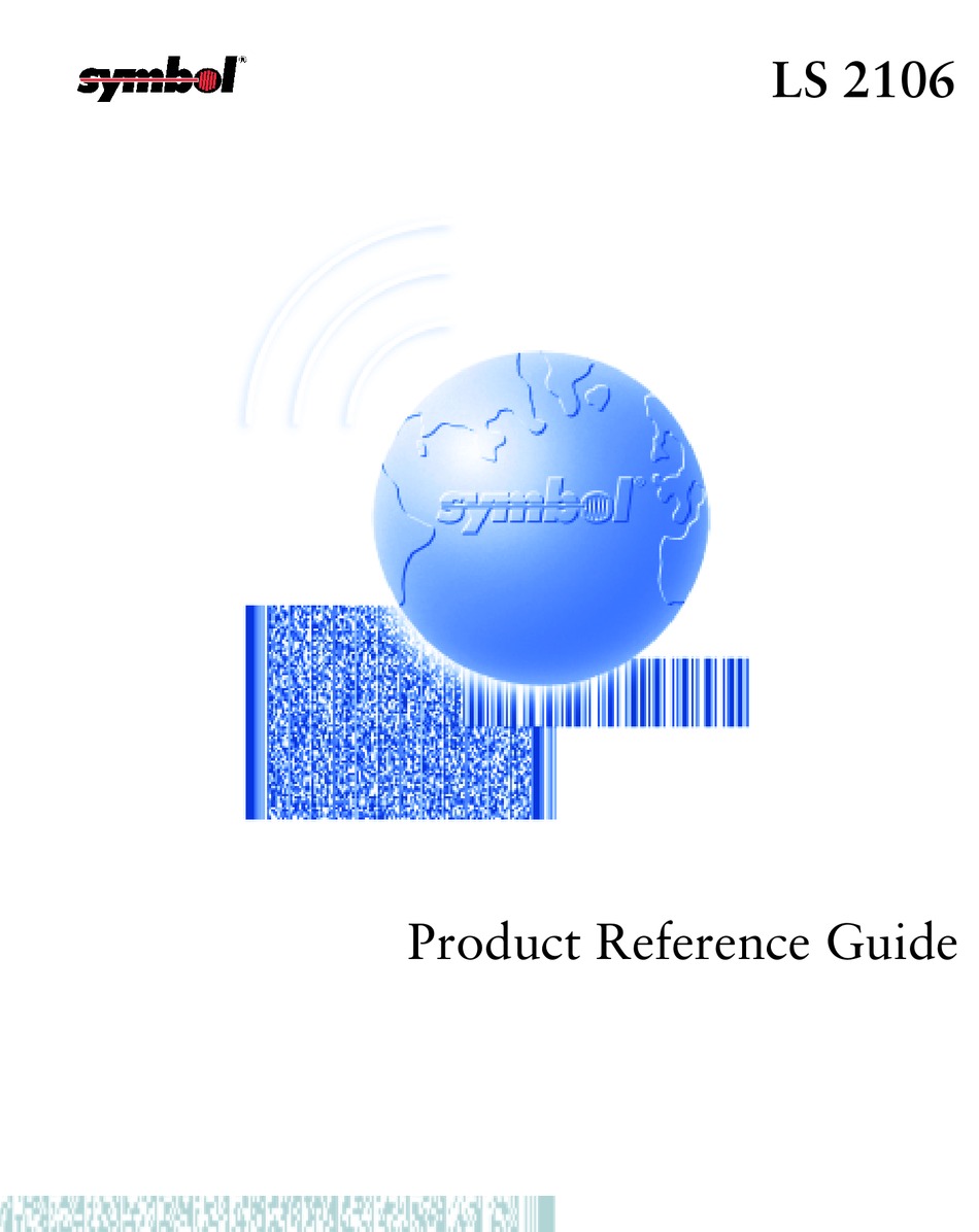 SYMBOL LS 2106 PRODUCT REFERENCE MANUAL Pdf Download | ManualsLib