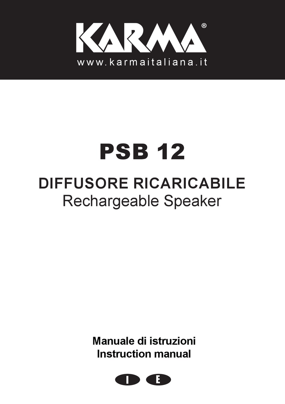 KARMA PSB 12 INSTRUCTION MANUAL Pdf Download | ManualsLib