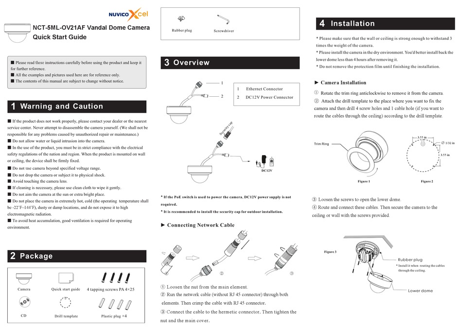 NUVICO XCEL NCT-5ML-OV21AF QUICK START MANUAL Pdf Download | ManualsLib