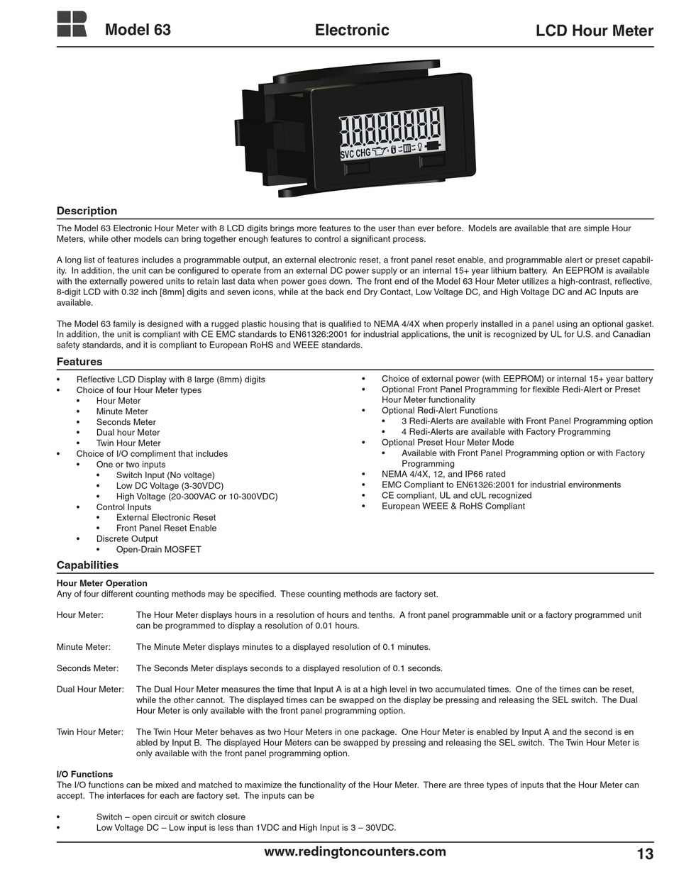 ELECTRONIC 63 QUICK START MANUAL Pdf Download | ManualsLib