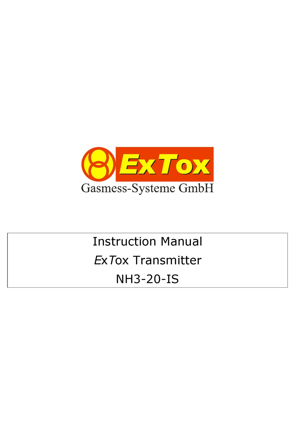 extox-nh3-20-is-instruction-manual-pdf-download-manualslib