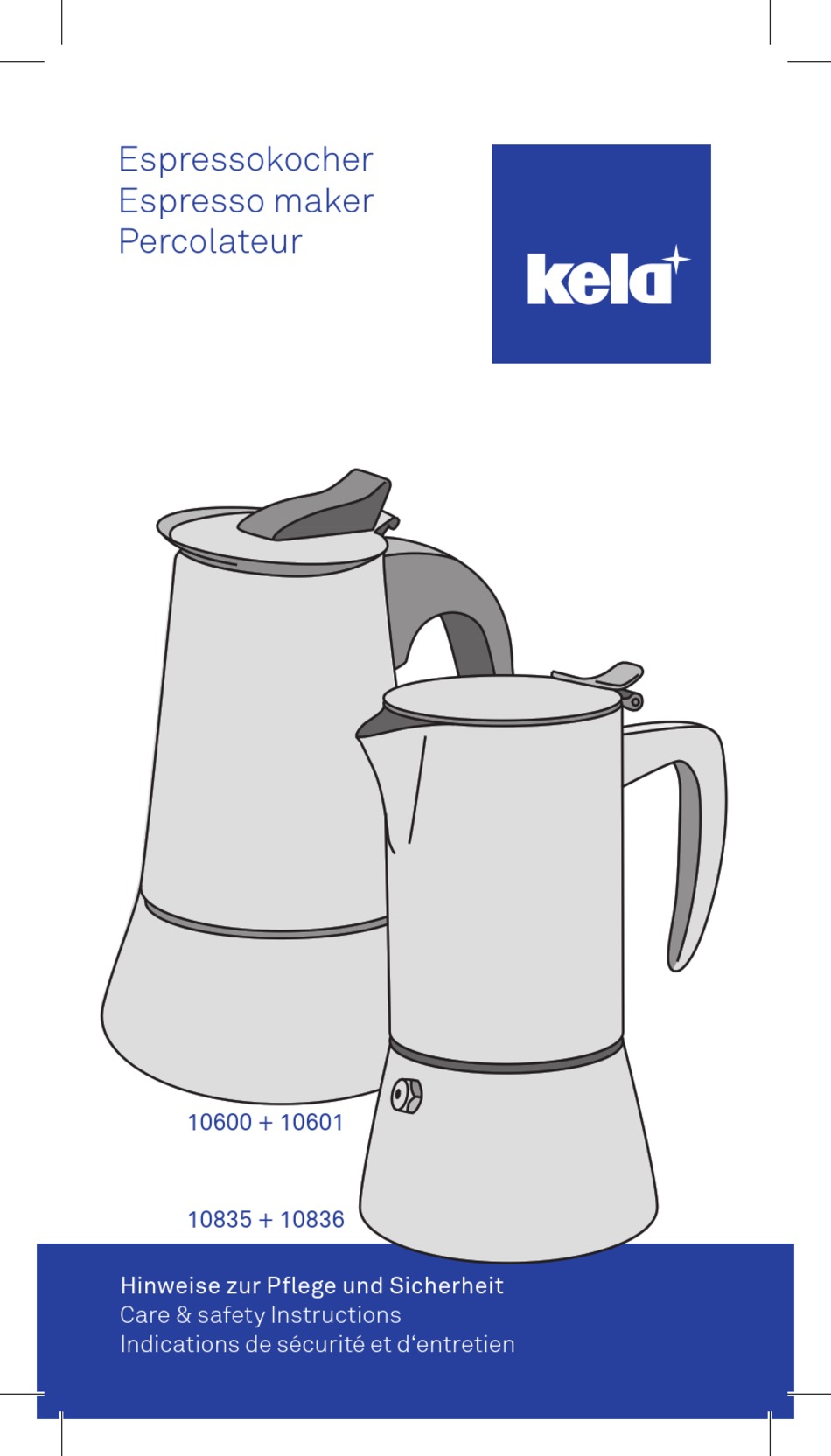 KELA 10600 CARE & SAFETY INSTRUCTIONS Pdf Download | ManualsLib