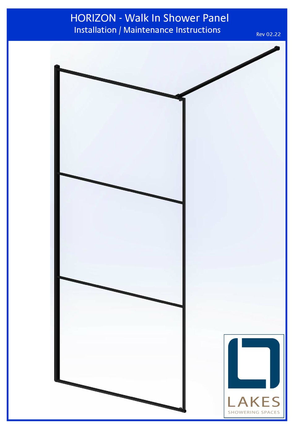 LAKES HORIZON WALK IN SERIES INSTALLATION & MAINTENANCE INSTRUCTIONS ...