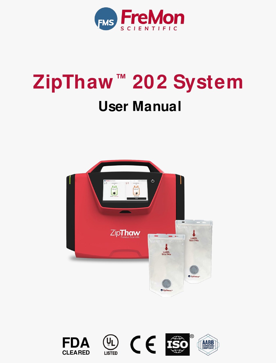 FMS ZIPTHAW 202 USER MANUAL Pdf Download | ManualsLib