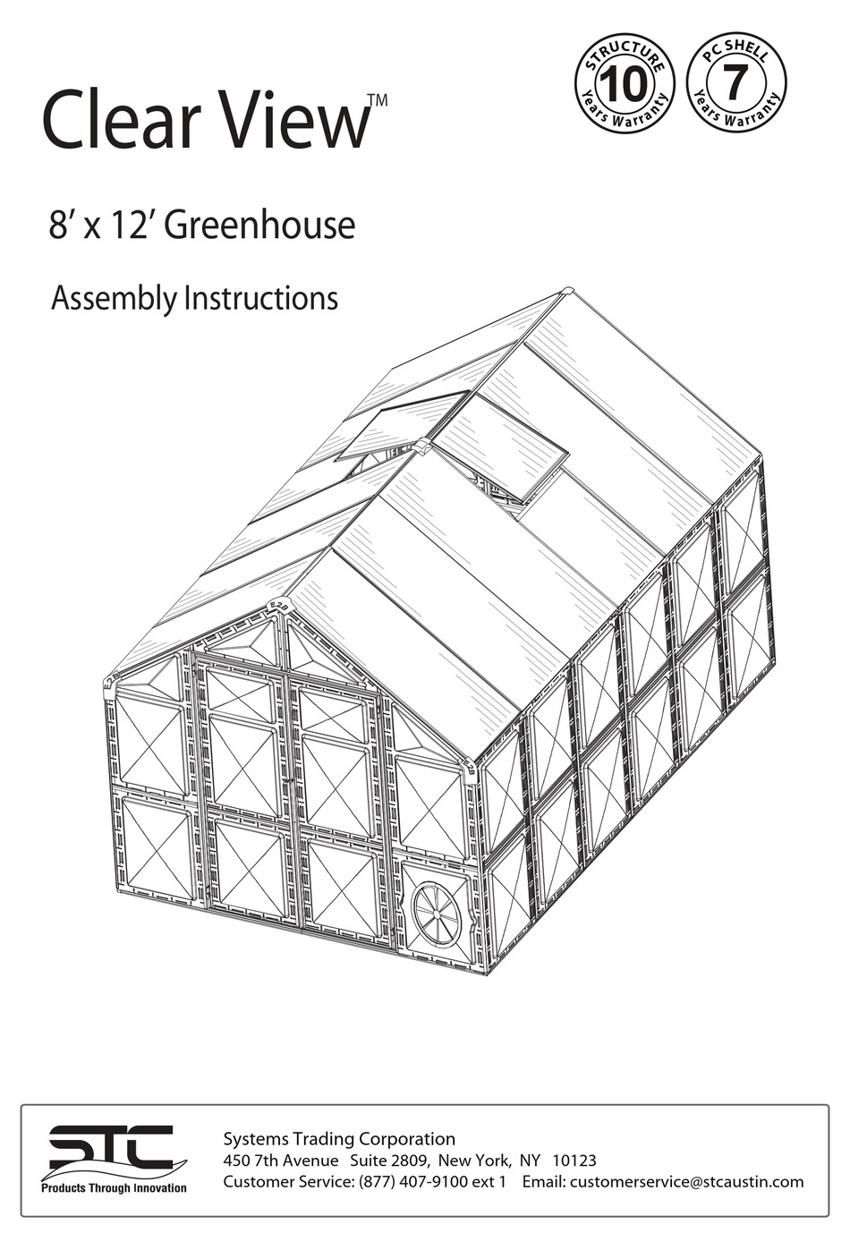 STC CLEAR VIEW ASSEMBLY INSTRUCTIONS MANUAL Pdf Download ManualsLib