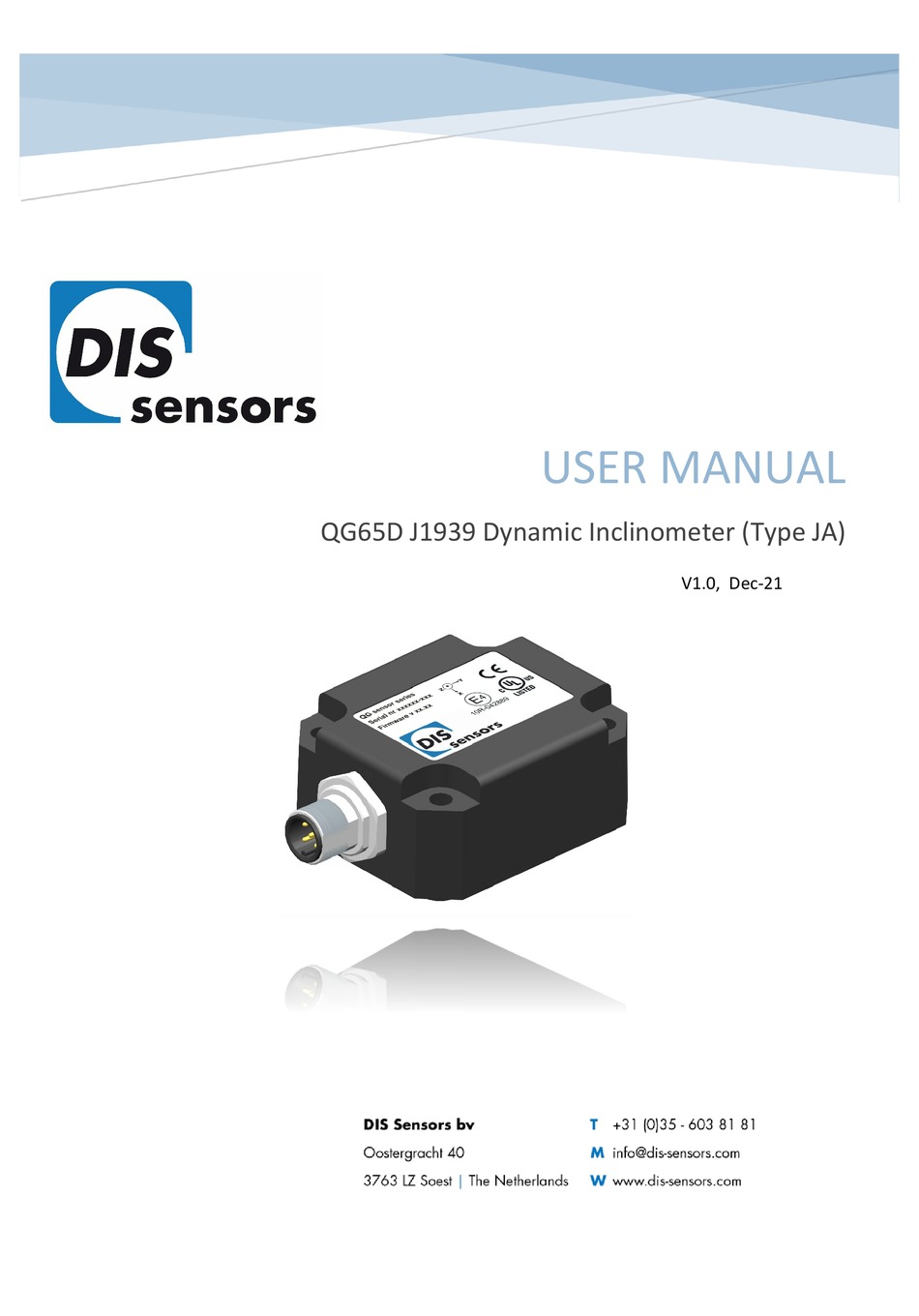 DIS SENSORS QG65D USER MANUAL Pdf Download | ManualsLib