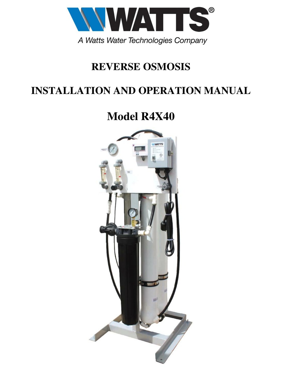 WATTS R4X40 INSTALLATION AND OPERATION MANUAL Pdf Download | ManualsLib